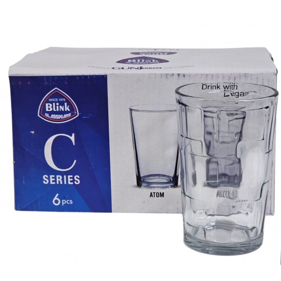 PUZZLE 6 PCS GLASS SET 280 ML IN GIFT BOX