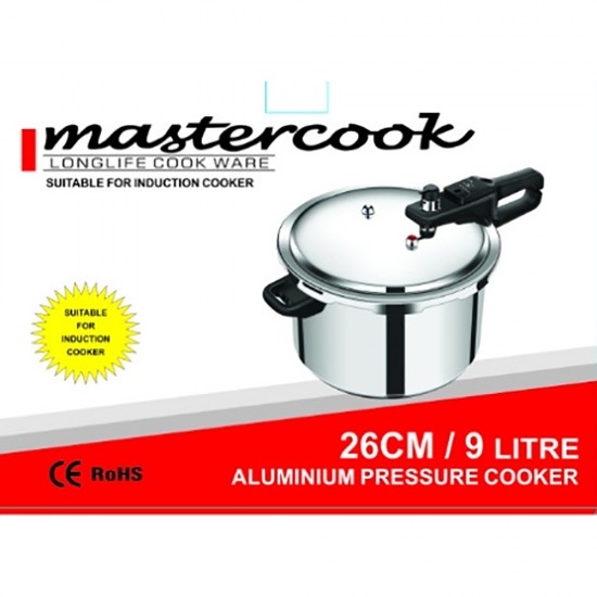 PRESURE COOKER 9 LT ALUMINIUM WITH INDUCTION BASE