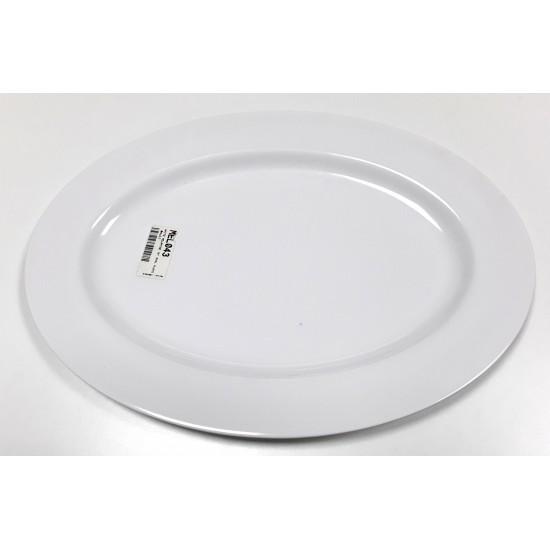 MELAMINE OVAL PLATTER PLAIN WHITE 11 INCH MEDIUM SIZE